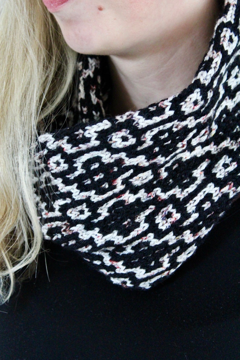 KNITTING PATTERN Easy Mosaic Cowl Pattern With Beginner Friendly ...