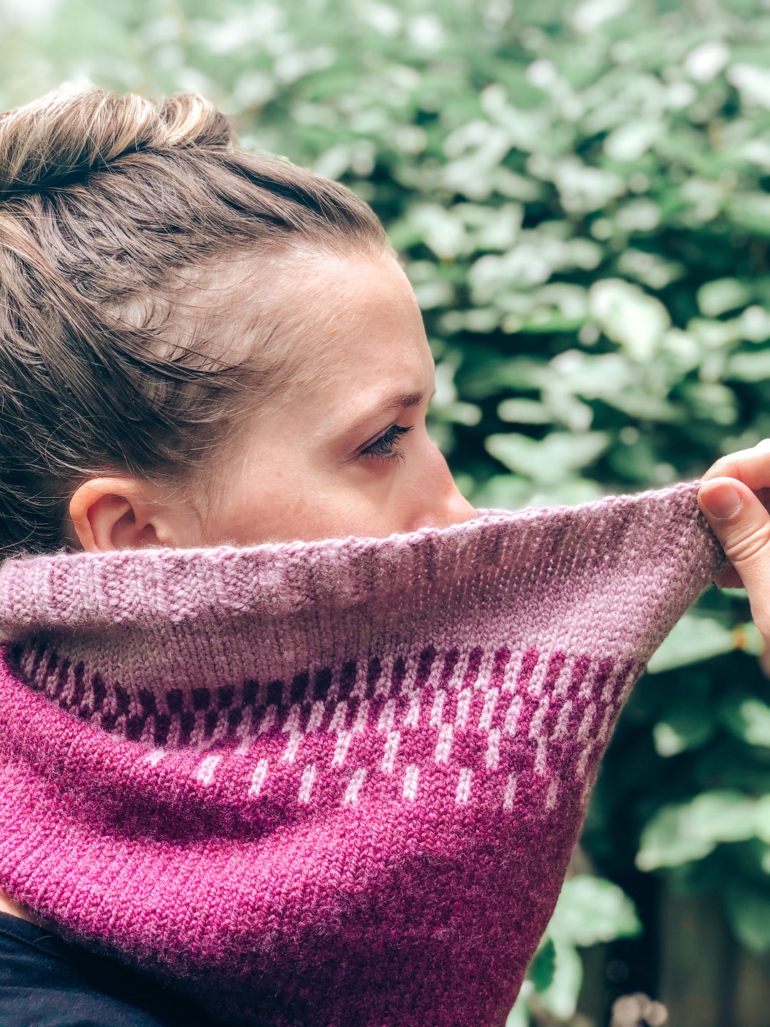 Twin Trails Cowl Pattern | Easy Knitting Pattern | Colorwork Cowl ...