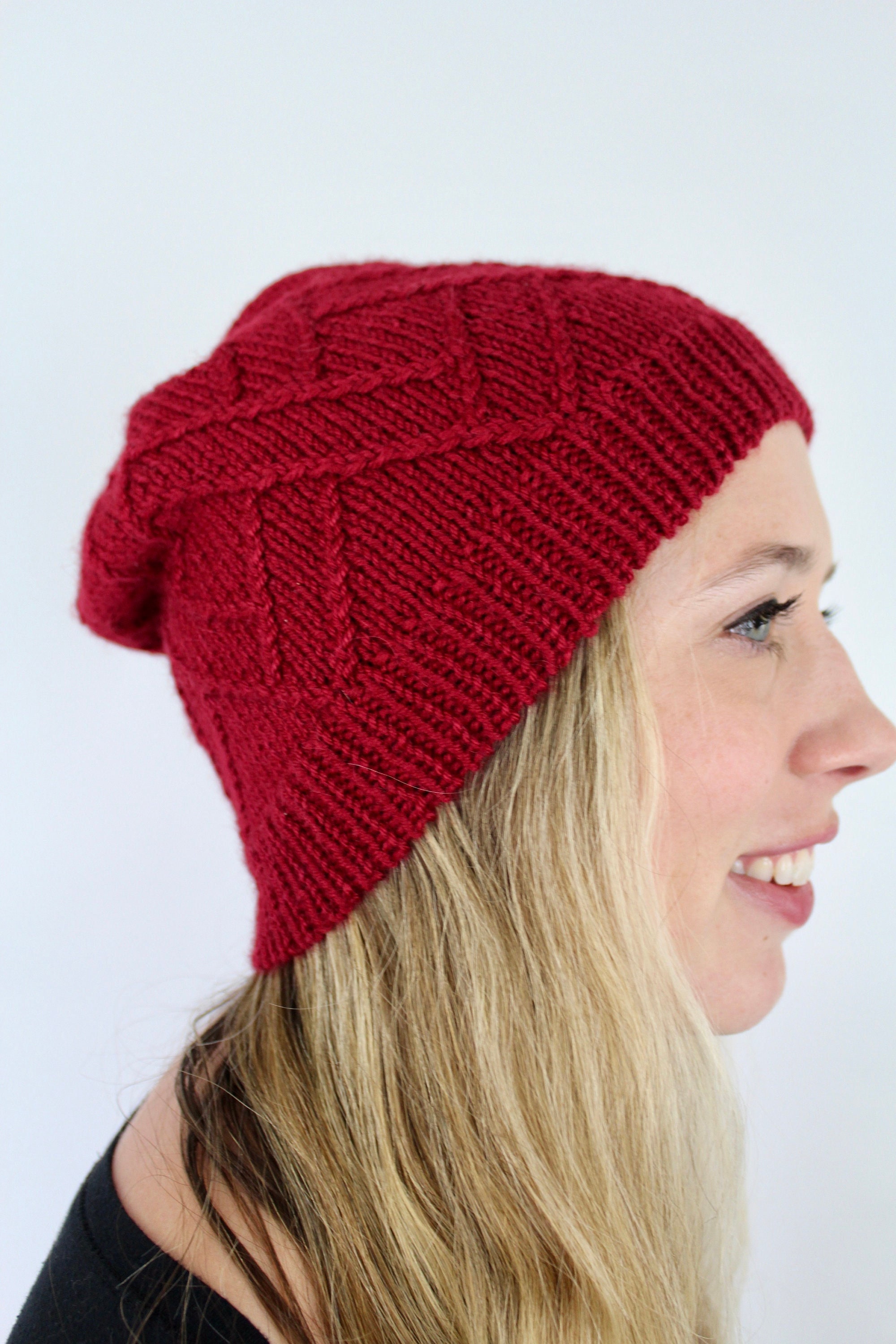 KNITTING PATTERN Beginner Friendly Knit Hat Pattern With Simple Cables ...