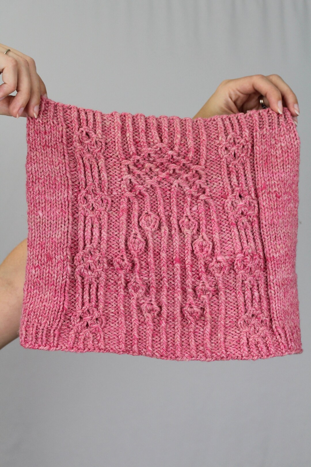 KNITTING PATTERN | Twisted Stitch Cowl Knit With Japanese Stitch ...