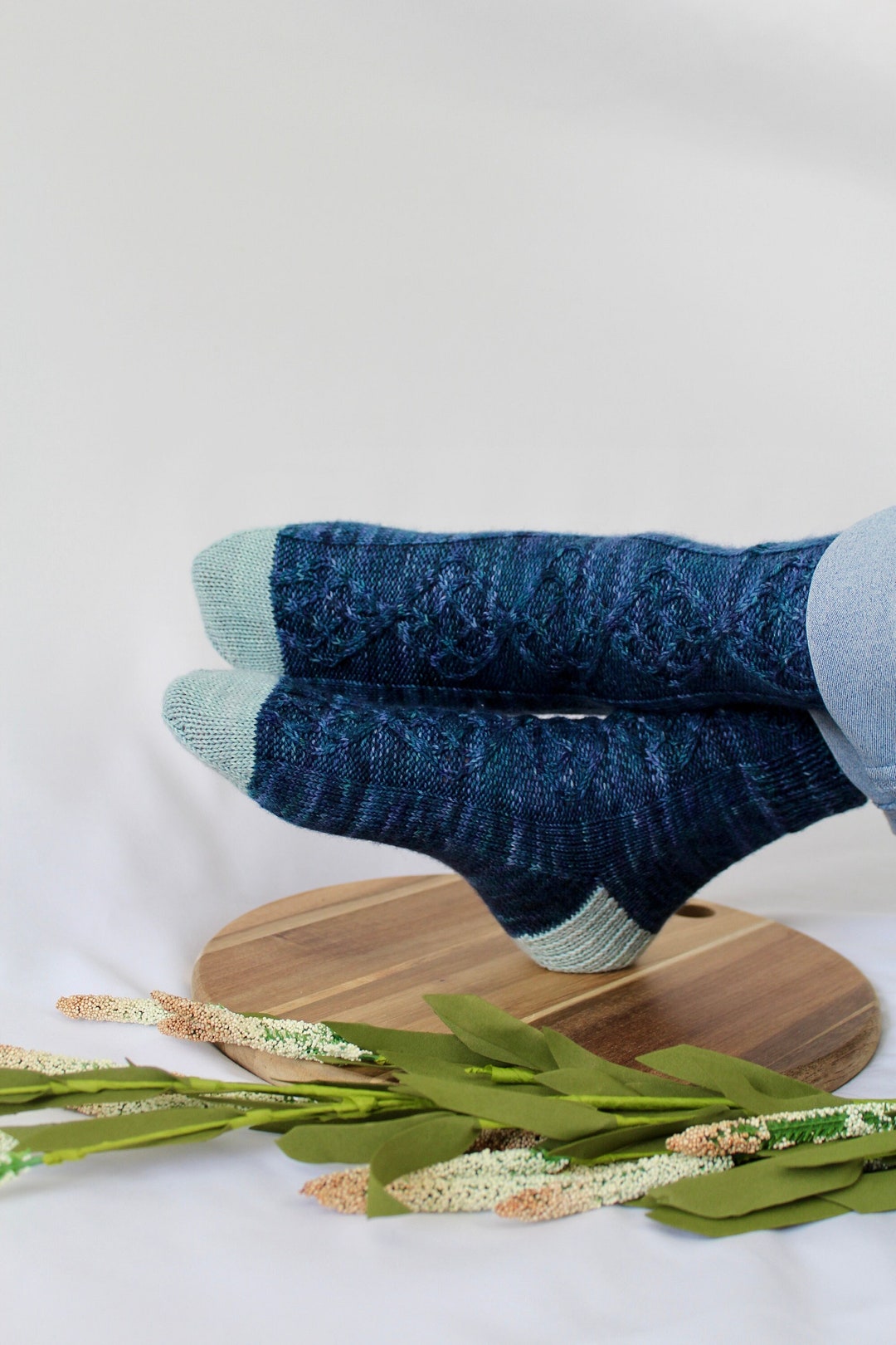 Gorgeous Cable Sock Knitting Pattern Cabled Knit Sock - Etsy