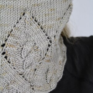 PDF KNITTING PATTERN | Wren Song Cowl Pattern | Lace and Easy Cables ...