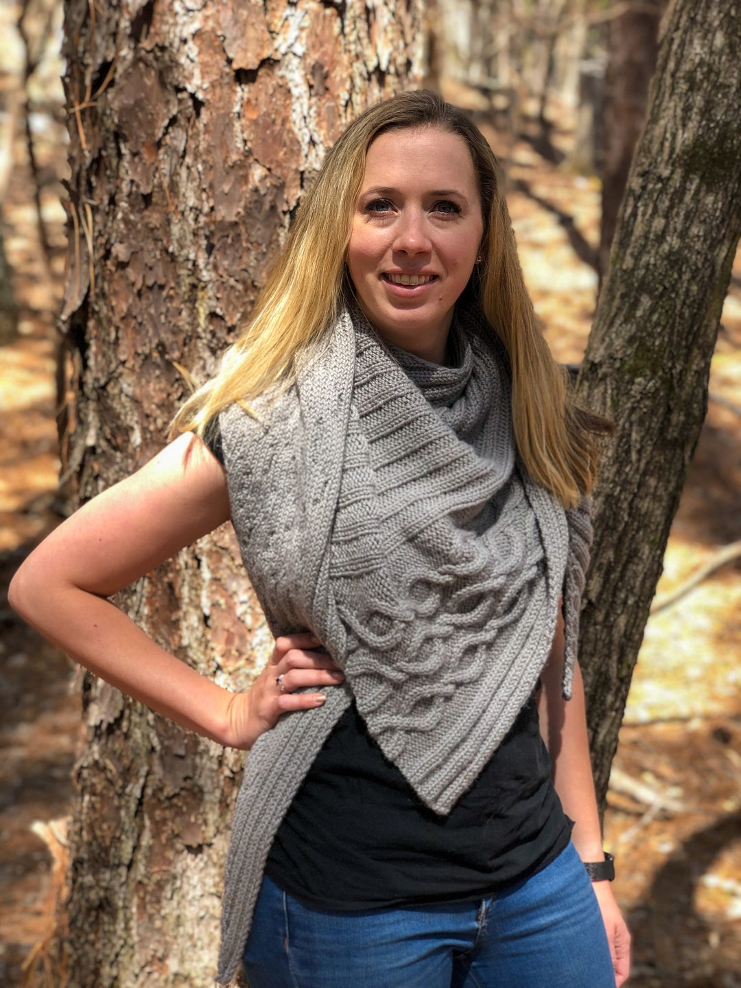 Against the Grain Shlanket Patterns | Winter Triangular Shawl | Shawl ...