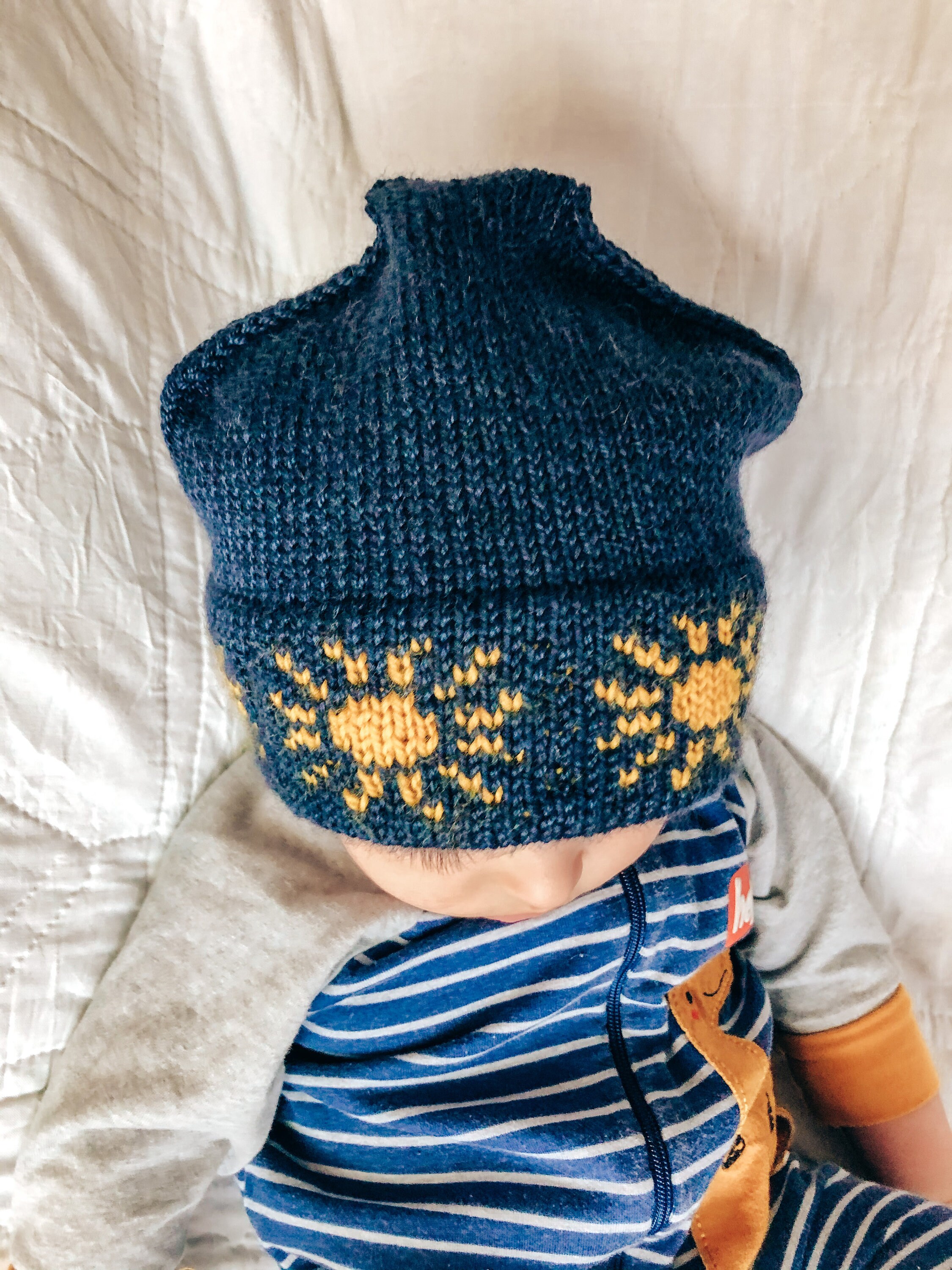 Baby Sun & Skyland Hat Pattern | PDF KNITTING PATTERN | Colorwork ...