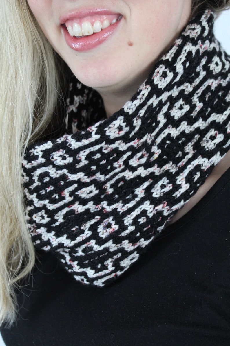 KNITTING PATTERN Easy Mosaic Cowl Pattern With Beginner Friendly ...