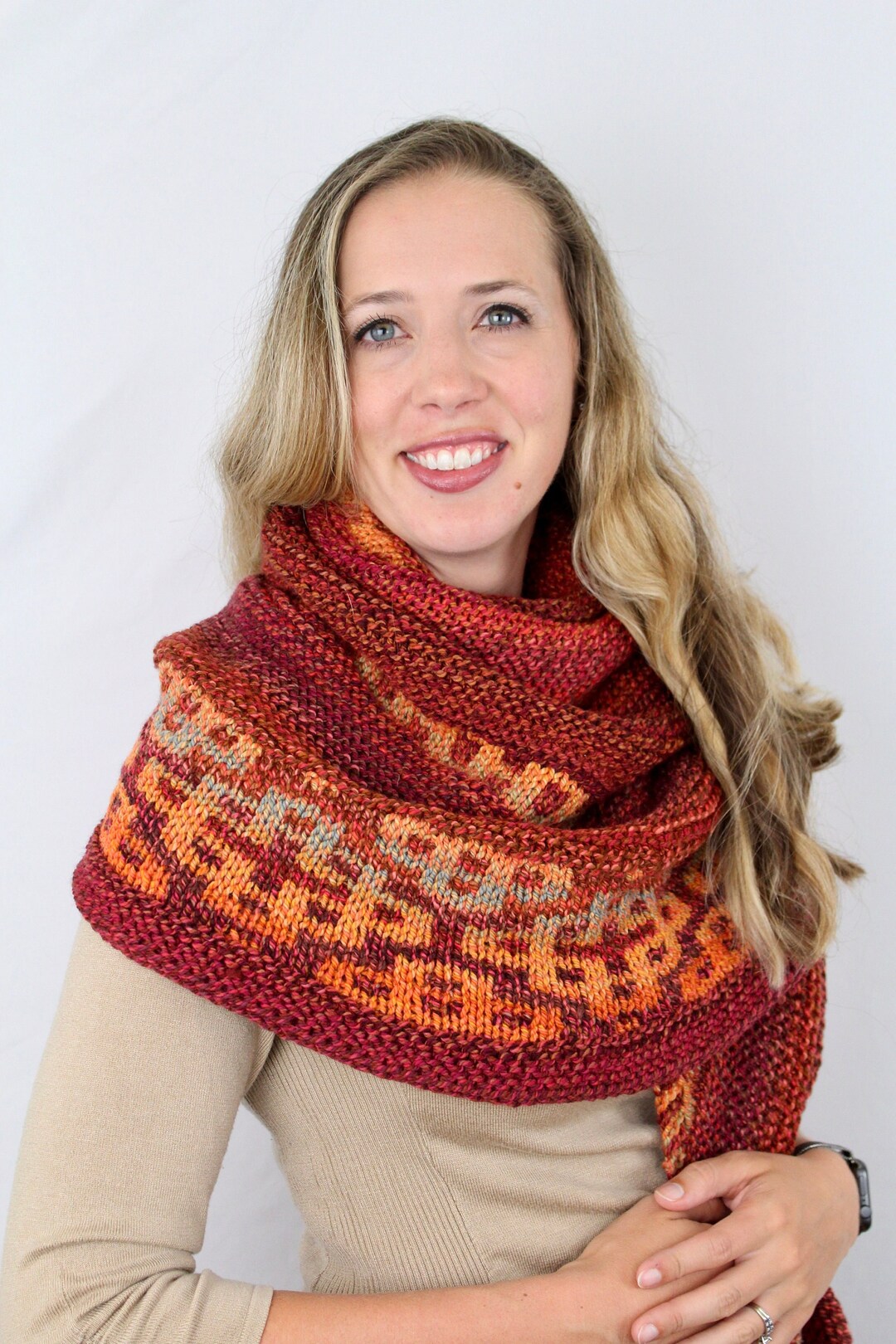 Shawl KNITTING PATTERN | Mosaic Knit Shawl, Extra Large Shawl Pattern ...
