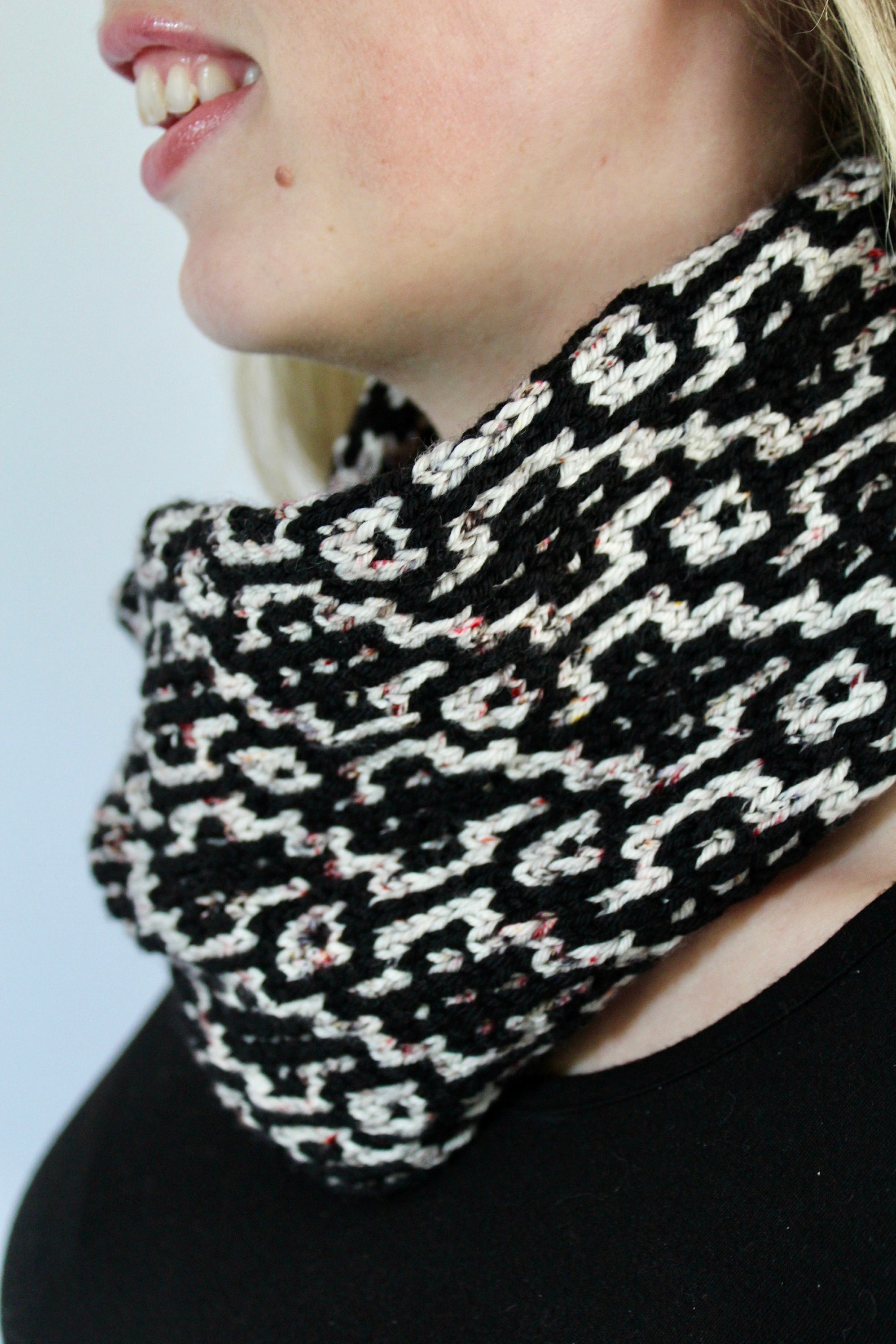 KNITTING PATTERN Easy Mosaic Cowl Pattern With Beginner Friendly ...