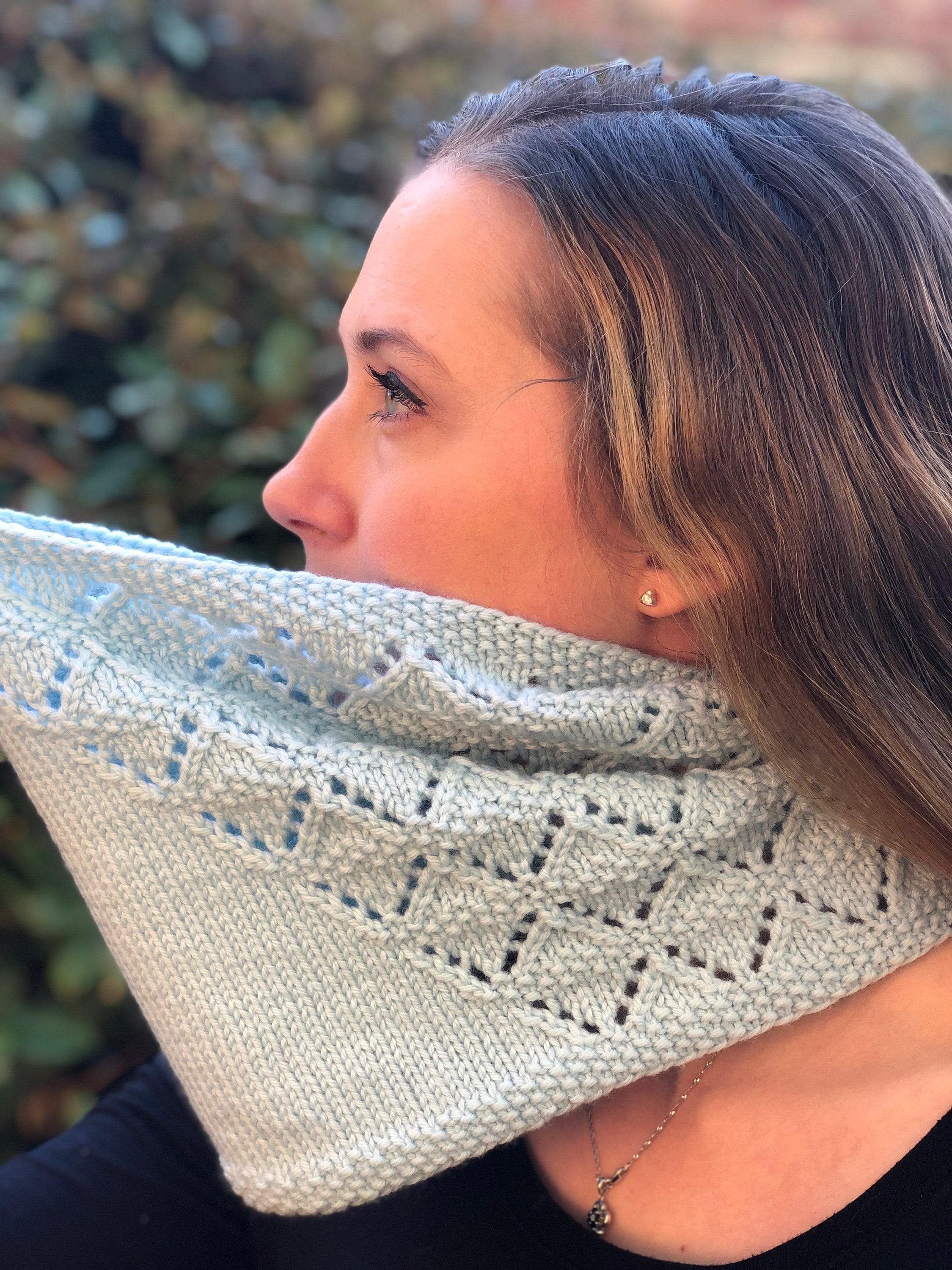 KNITTING PATTERN Simple Lace Cowl Pattern, DK Weight Knit Accessory ...