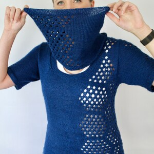 Queen Bee Tee Pattern | PDF Knitting Pattern | Mosaic Tops Knit Pattern ...