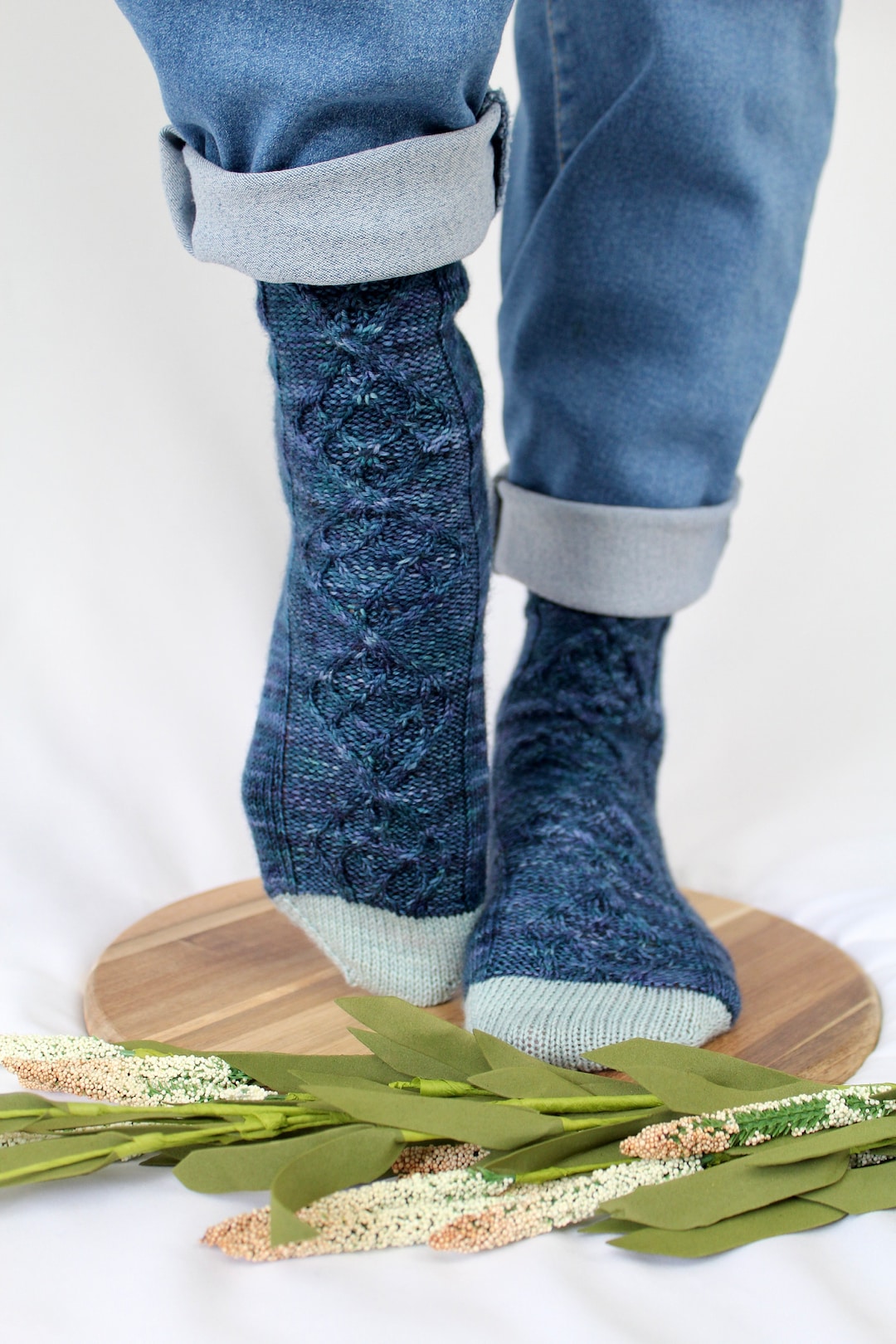 Gorgeous Cable Sock Knitting Pattern | Cabled Knit Sock Pattern for ...