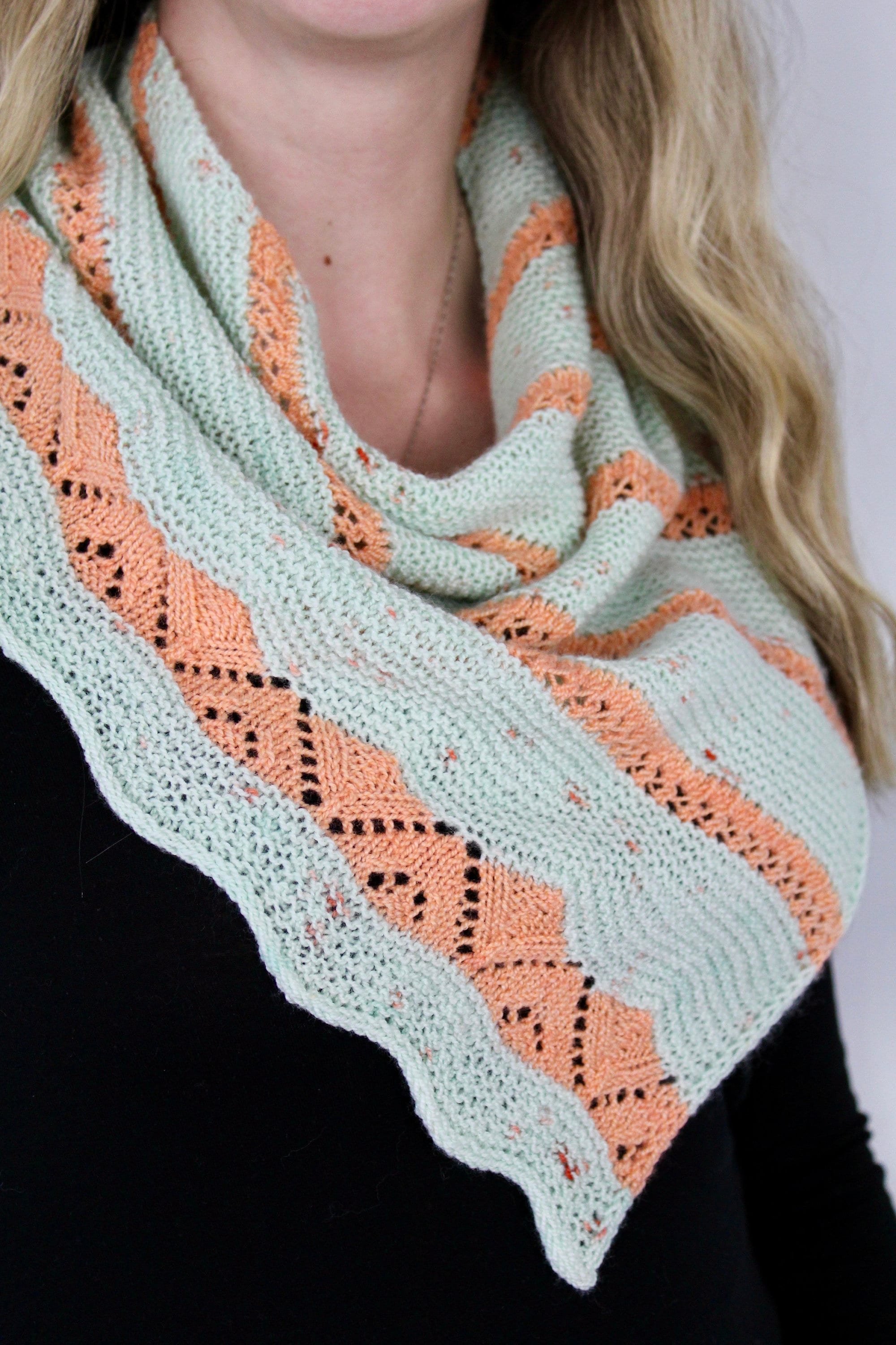 Lace Cowl Knitting Pattern | PDF Bandana Cowl Easy Lace Knit Pattern ...