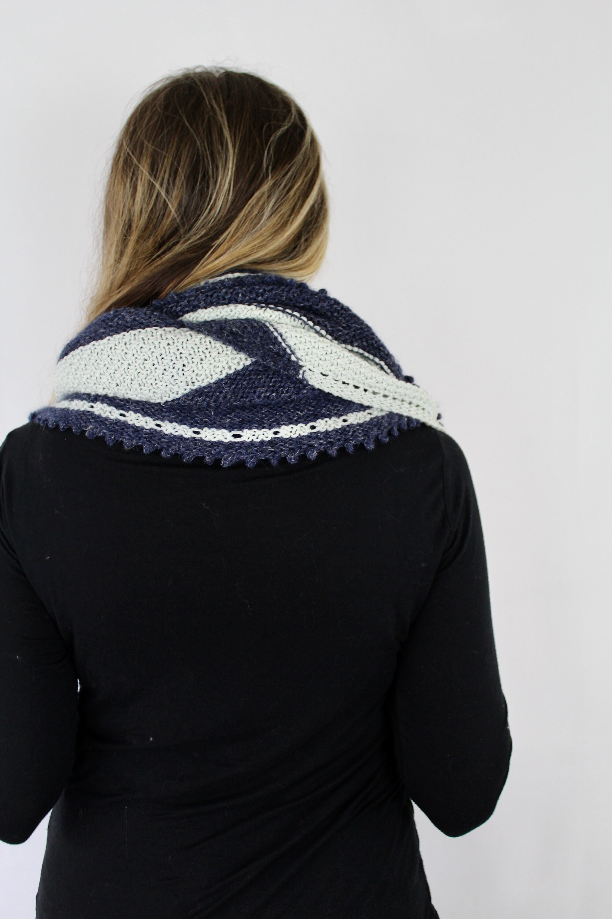 Tiger Lake Shawl Knitting Pattern | Easy Garter Stitch With Seed Stitch ...