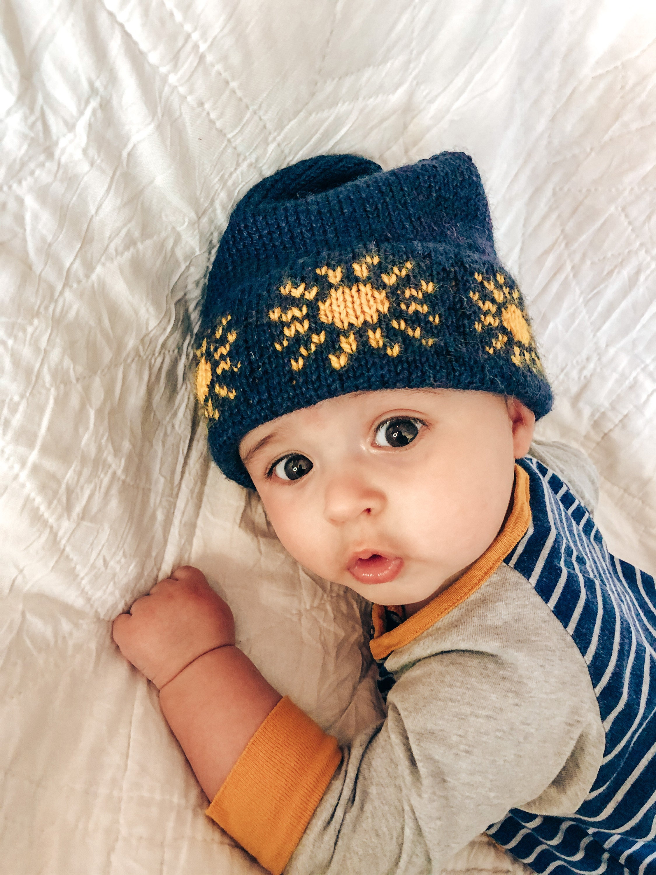 Baby Sun & Skyland Hat Pattern | PDF KNITTING PATTERN | Colorwork ...