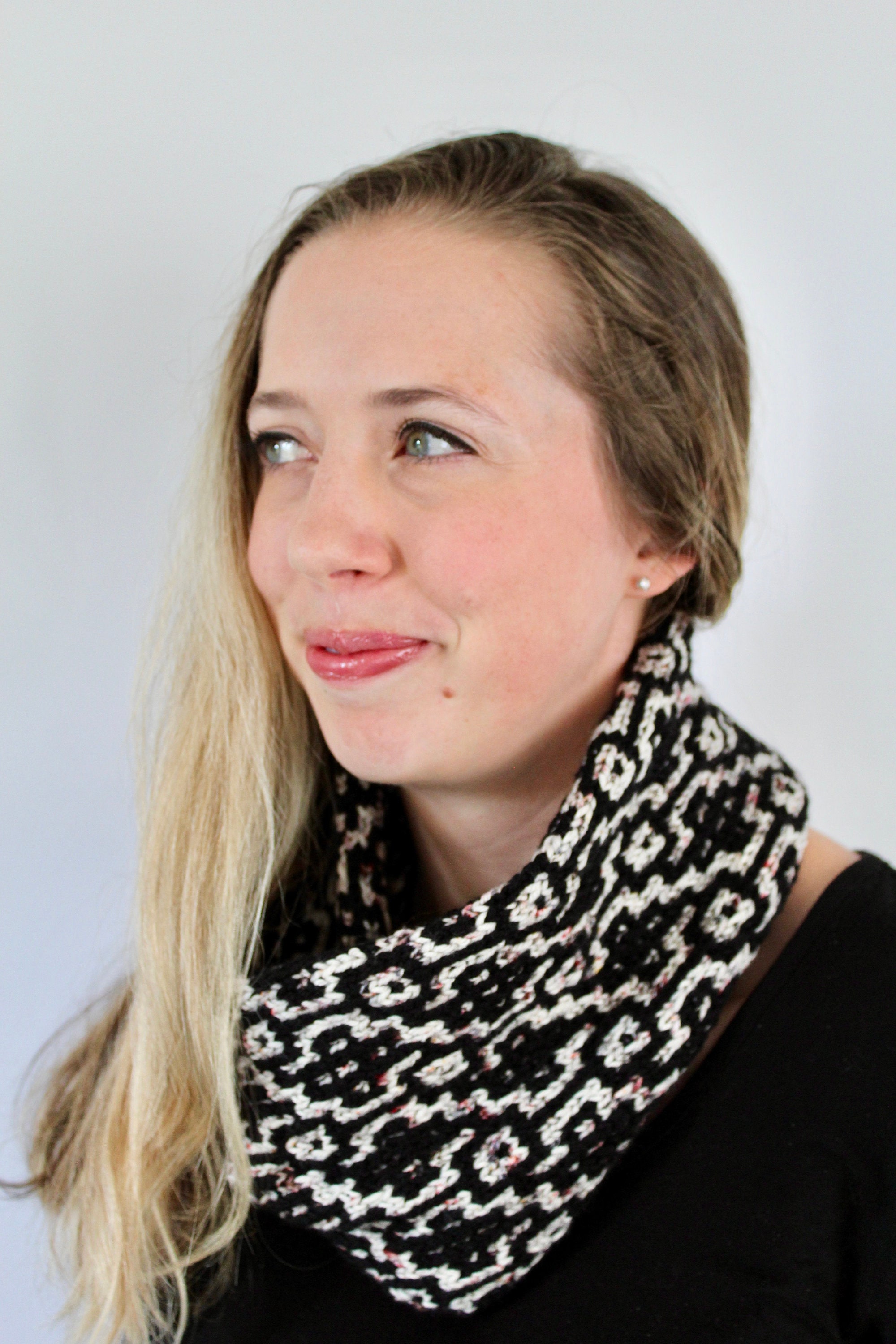 KNITTING PATTERN Easy Mosaic Cowl Pattern With Beginner Friendly ...