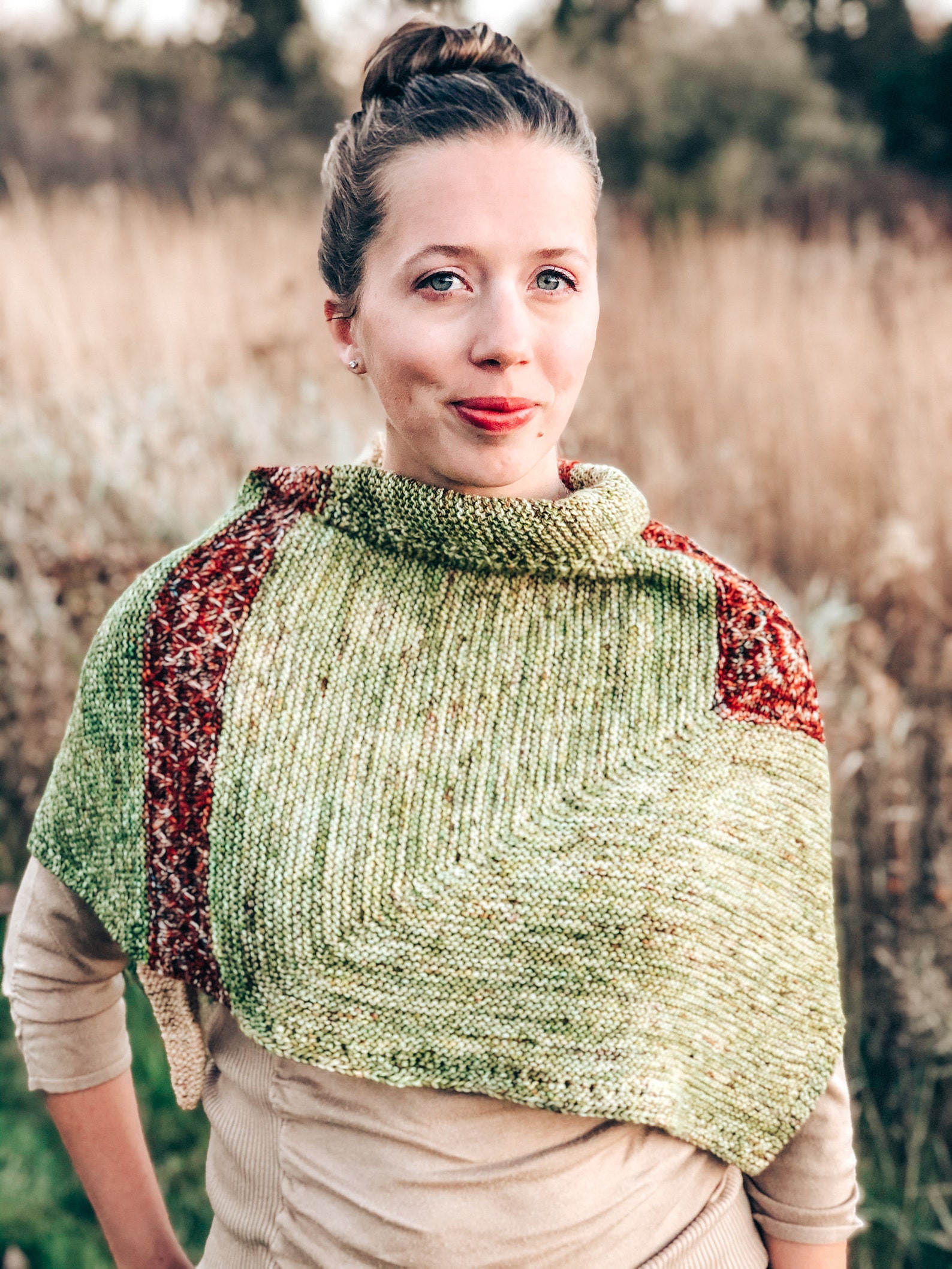 KNITTING PATTERN | Color Fade Shawl Knit Point to Point in Garter ...