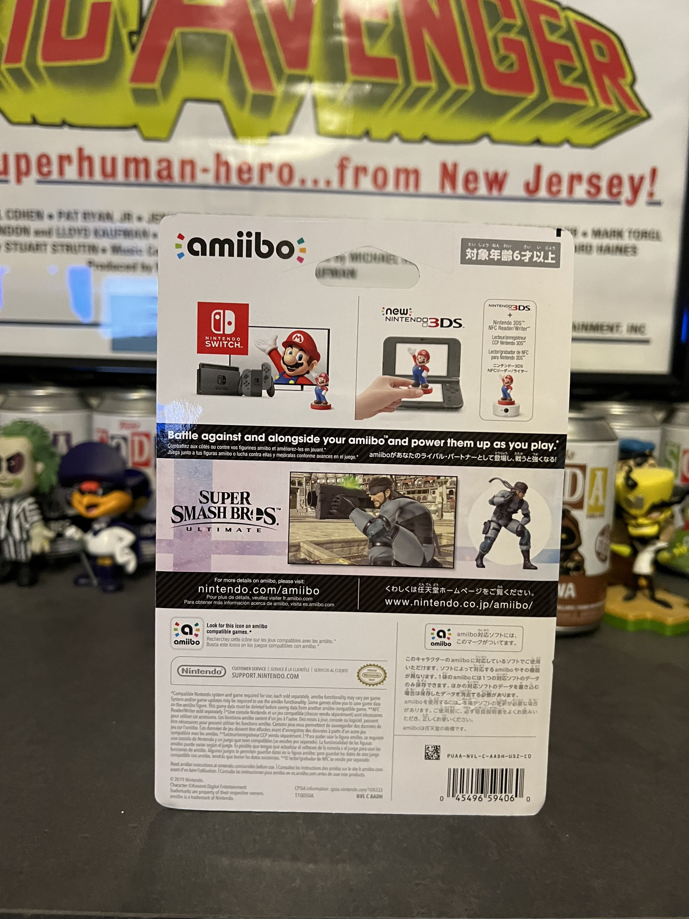 Nintendo Switch Amiibo Super Smash Bros. - Snake Character Figure New ...