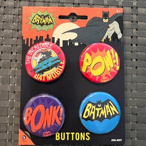 Batman Classic TV Series Set of 4 Buttons Ata-boy DC RARE - Etsy
