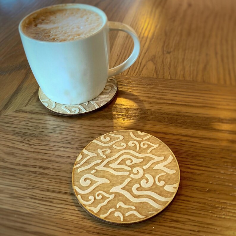 Megamendung Bali Cloud Engraved Coaster - Etsy