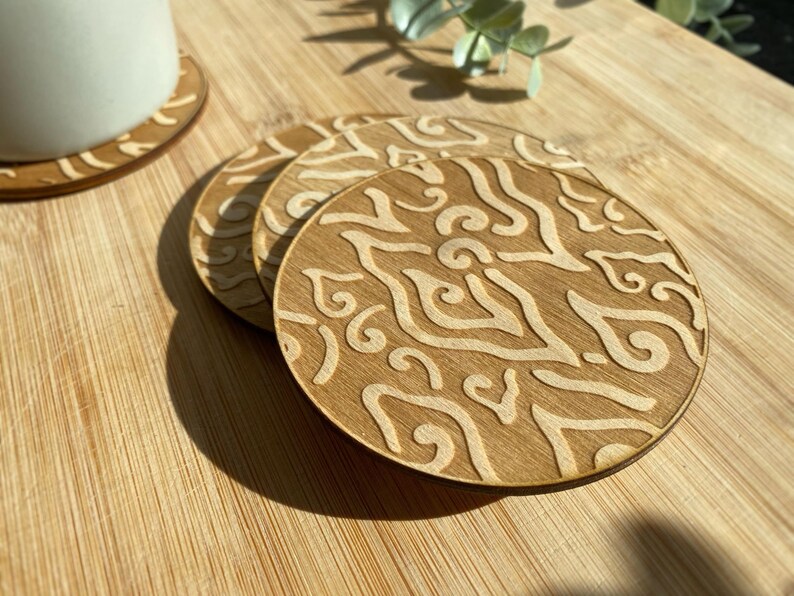 Megamendung Bali Cloud Engraved Coaster - Etsy