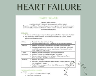 Nursing Heart Failure - Etsy