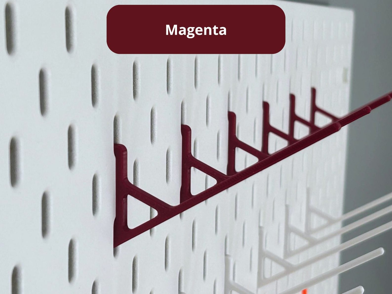 Spool Holder Hooks for Ikea SKADIS Pegboard - Set of 12 Hooks for ...