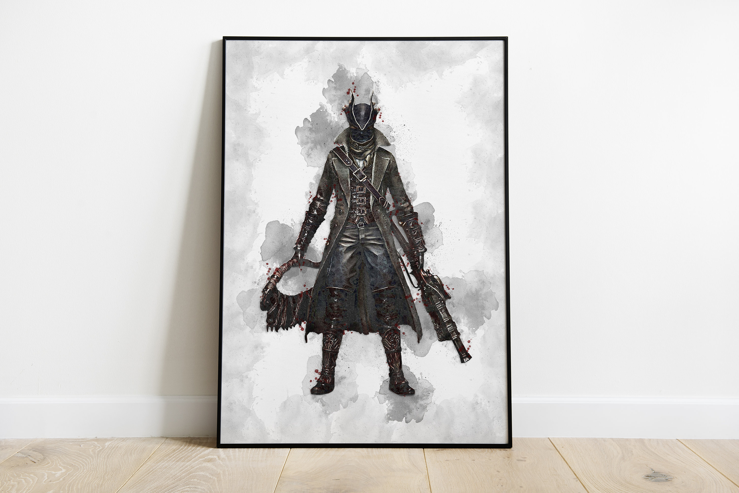 BLOODBORNE POSTER Gaming Poster Watercolor Art Digital - Etsy