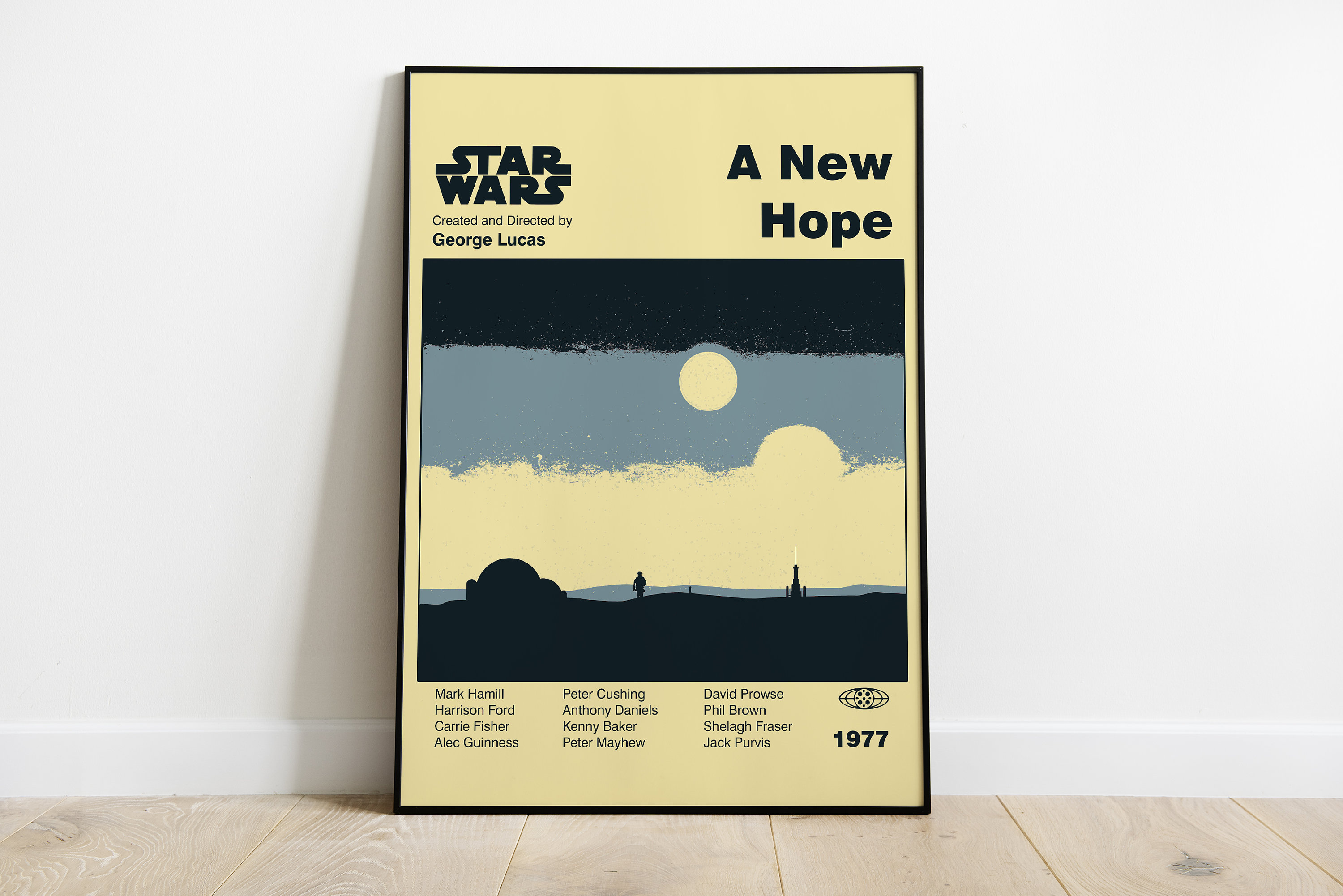 STAR WARS POSTER A New Hope Poster Mid Century Modern - Etsy