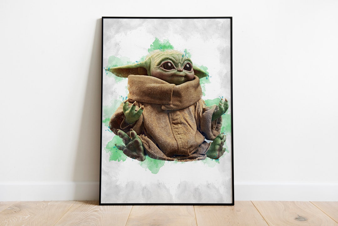 BABY YODA POSTER Star Wars Poster Mandalorian Poster the Child Poster ...