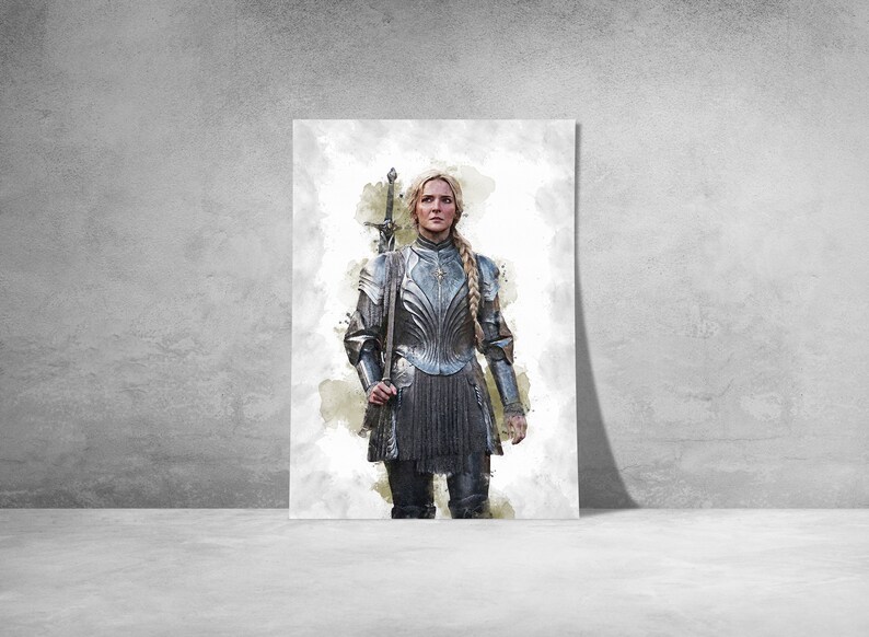 Lord of the Rings Poster - Rings of Power Poster - Galadriel Poster ...