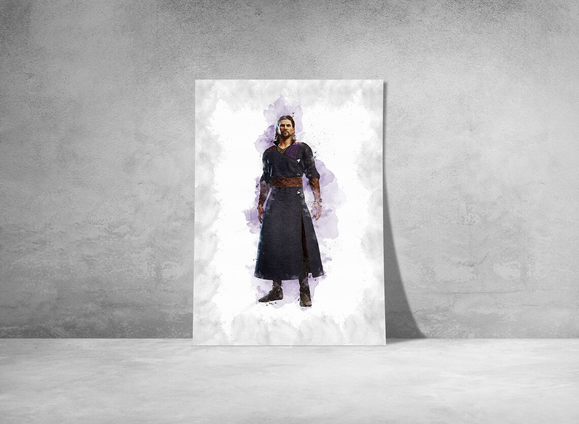 BALDUR'S GATE POSTER Gale Poster Video Game Poster Digital Art ...