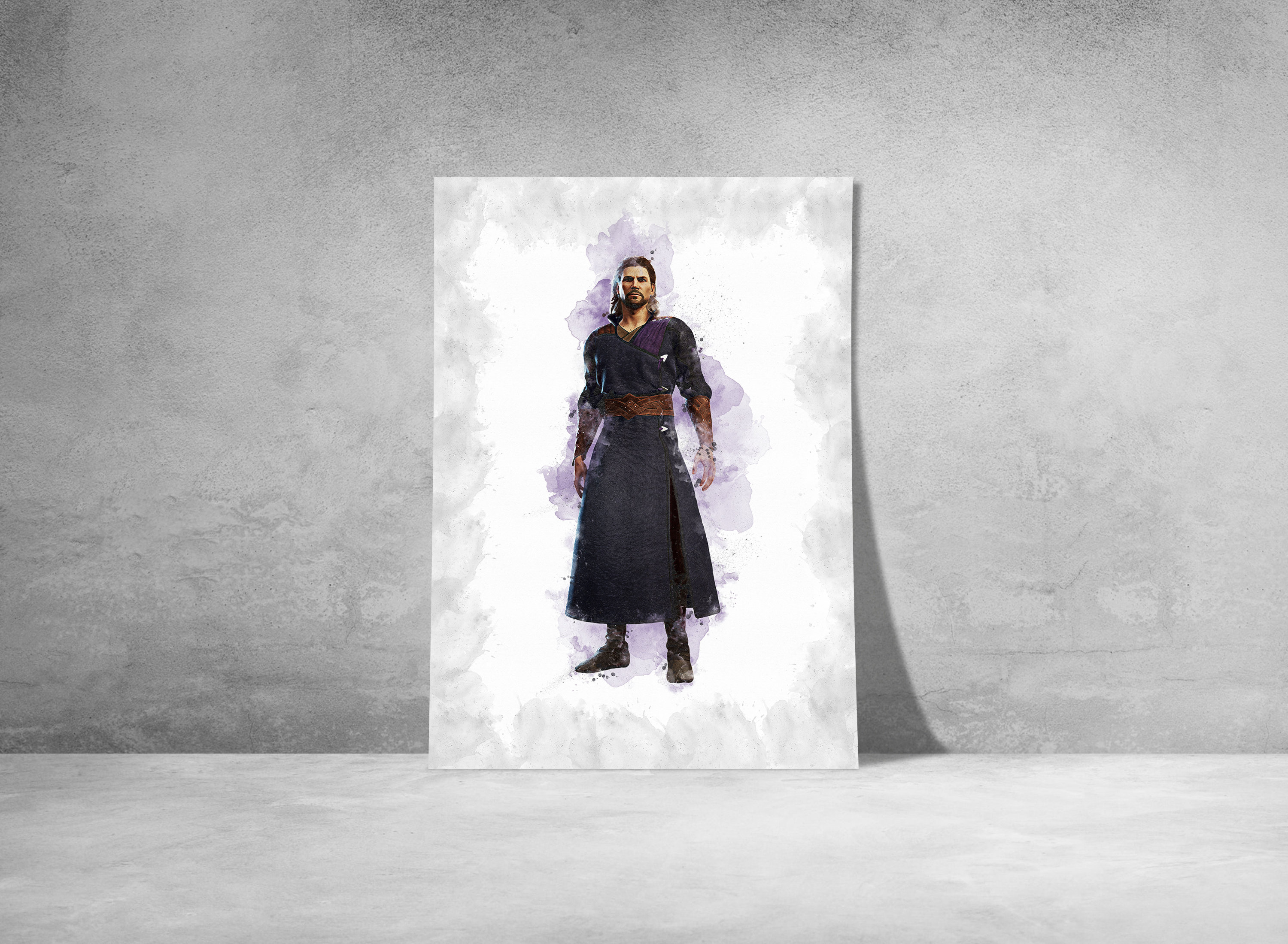 BALDUR'S GATE POSTER Gale Poster Video Game Poster Digital Art ...