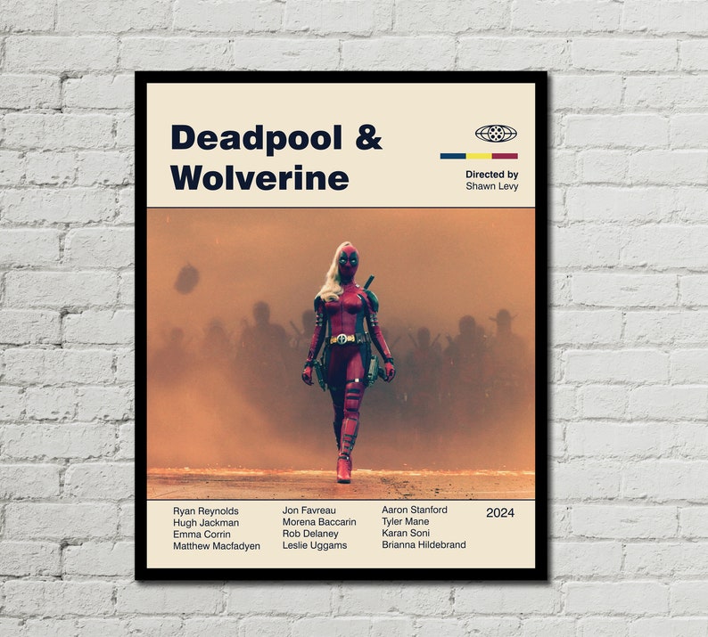 Cartel de DEADPOOL & WOLVERINE Cartel de Marvel Arte imprimible Arte ...