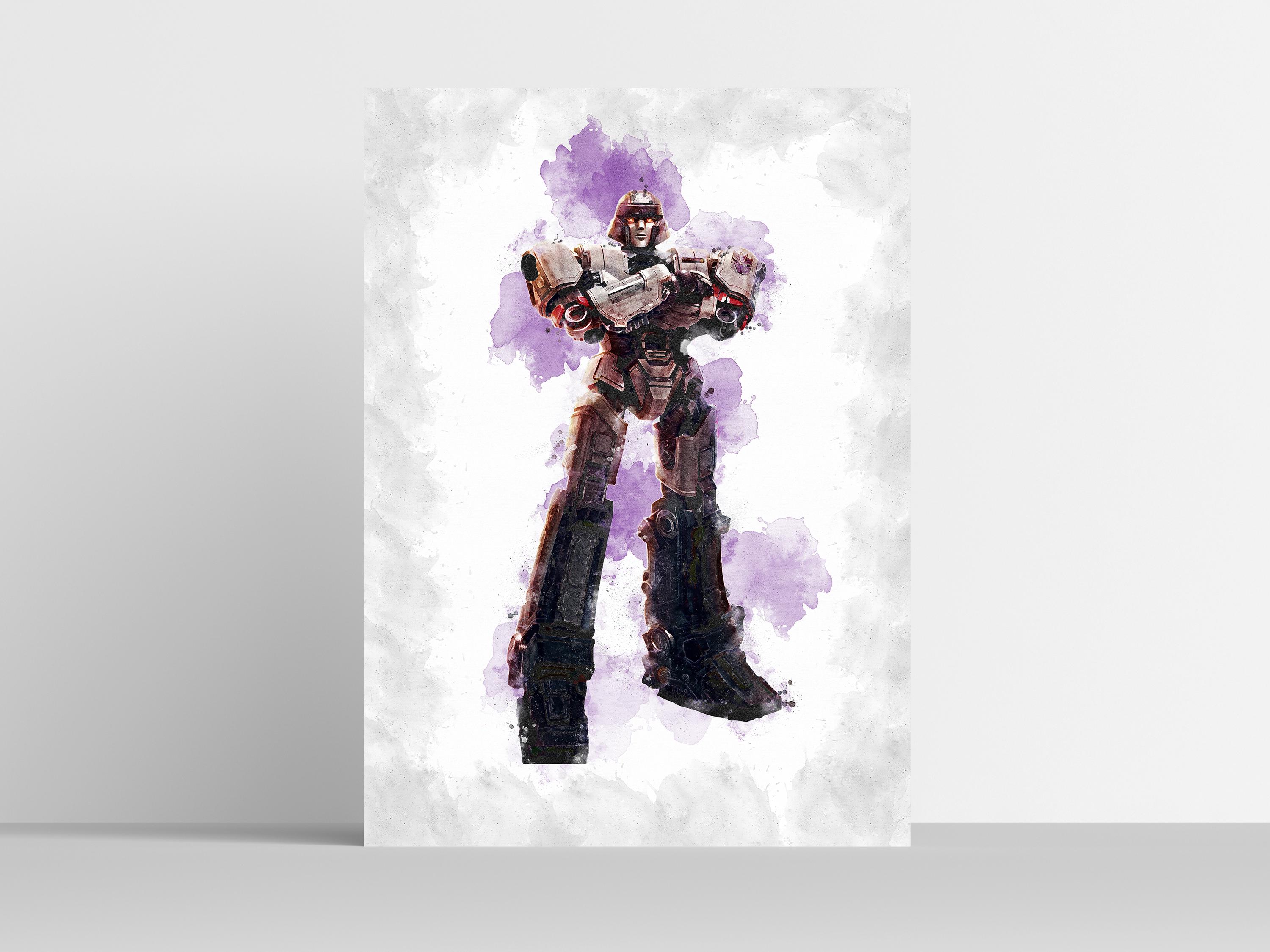 MEGATRON POSTER - Transformers One Poster - Watercolor Art - Printable ...