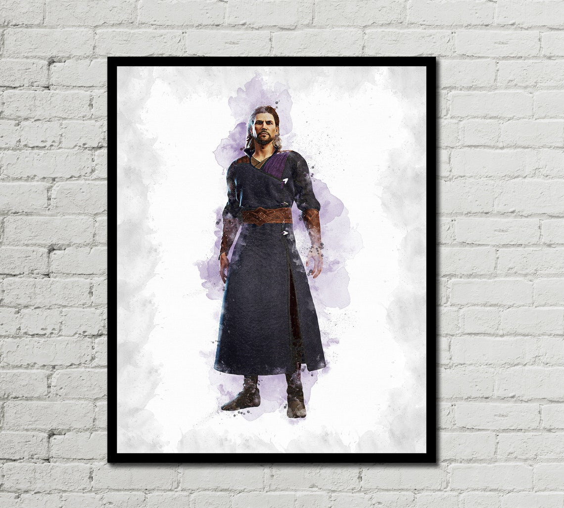 BALDUR'S GATE POSTER Gale Poster Video Game Poster Digital Art ...