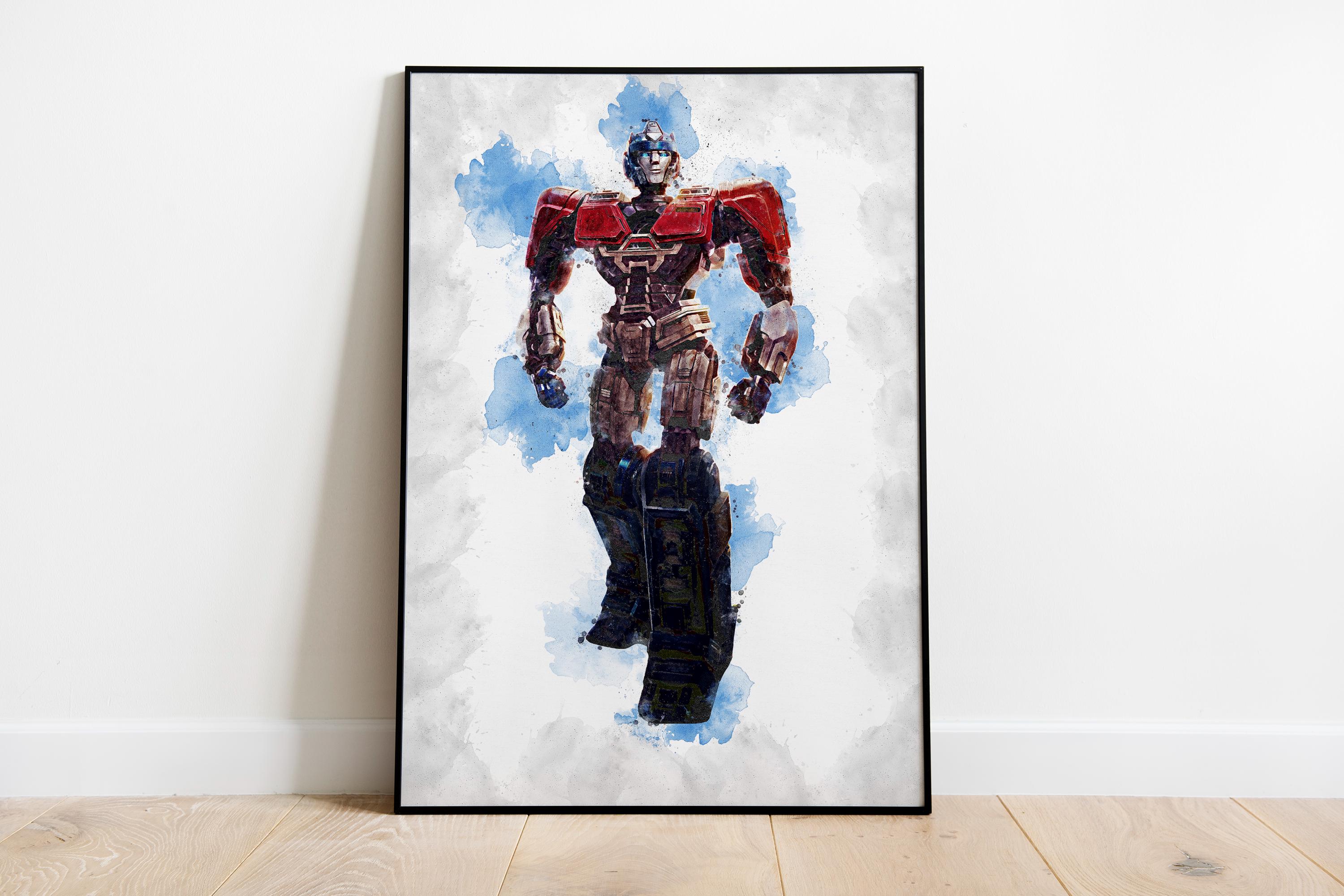OPTIMUS PRIME POSTER - Transformers One Poster - Watercolor Art ...