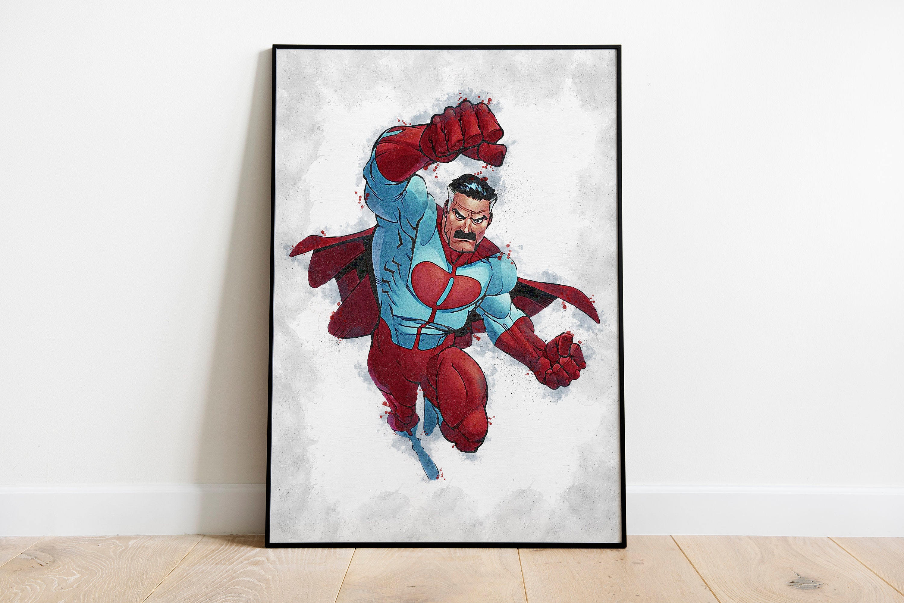 OMNI MAN POSTER Invincible Watercolor Art Printable Art Digital ...