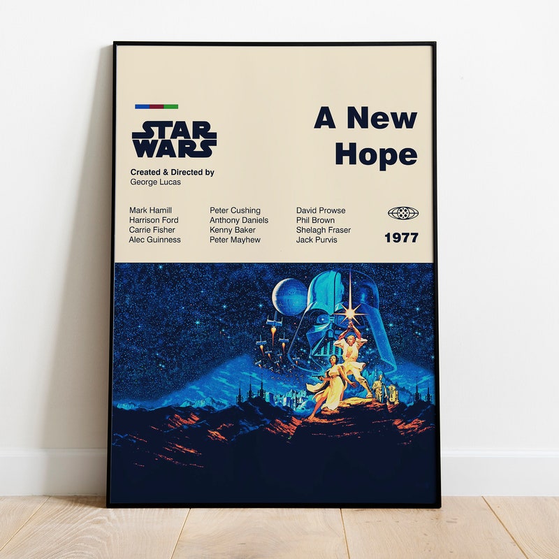 Starwars a New Hope Poster - Etsy
