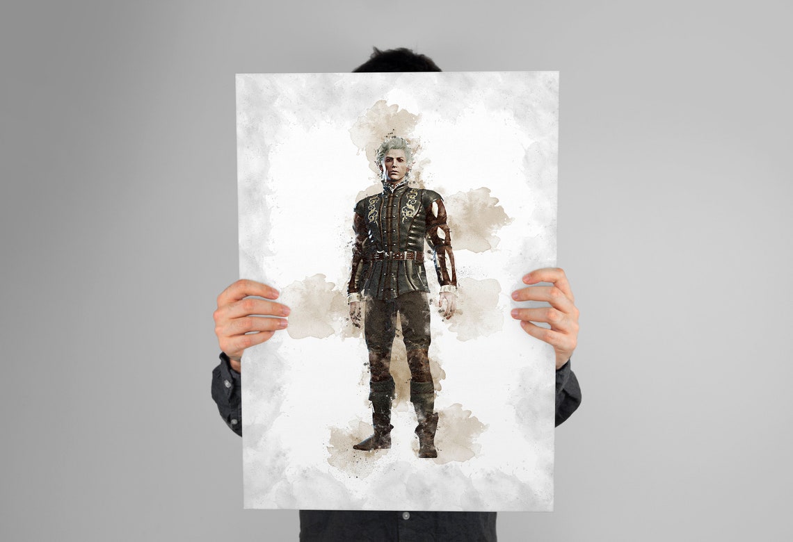 BALDUR'S GATE POSTER Astarion Poster Video Game Poster Digital Art ...