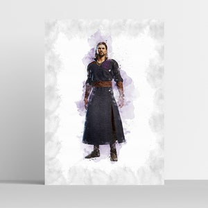 BALDUR'S GATE POSTER - Gale Poster - Video Game Poster - Digital Art ...