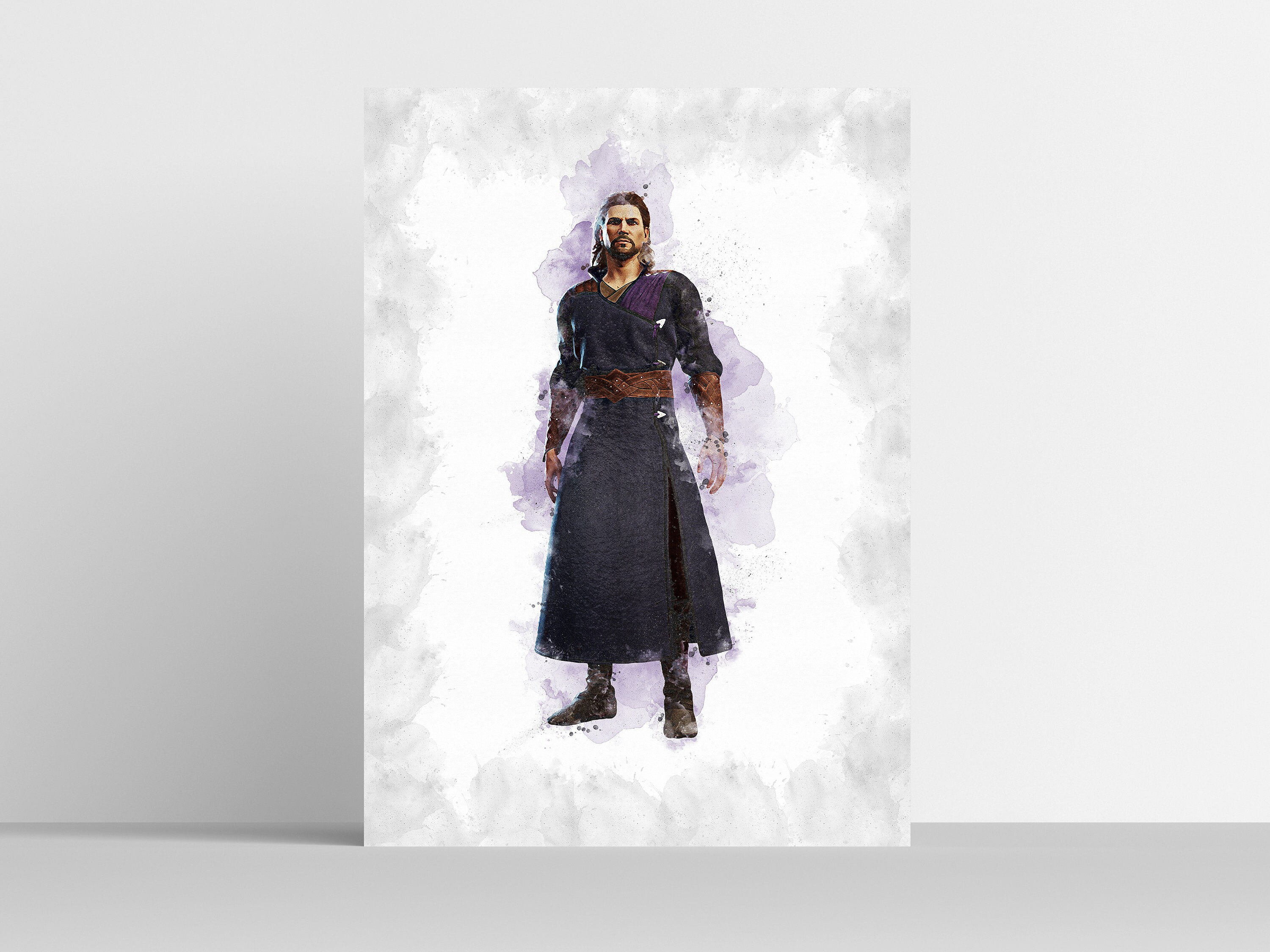 BALDUR'S GATE POSTER Gale Poster Video Game Poster Digital Art ...