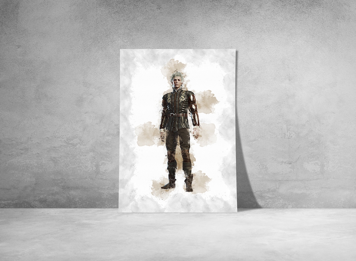 BALDUR'S GATE POSTER Astarion Poster Video Game Poster Digital Art ...