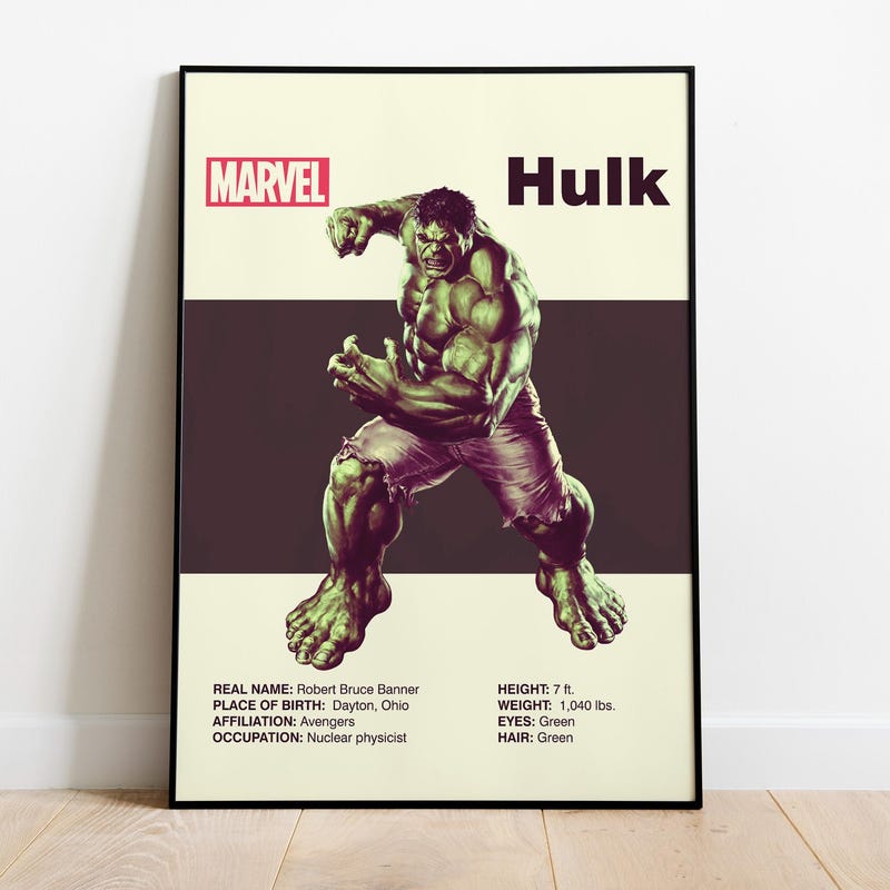 Hulk Poster - Etsy