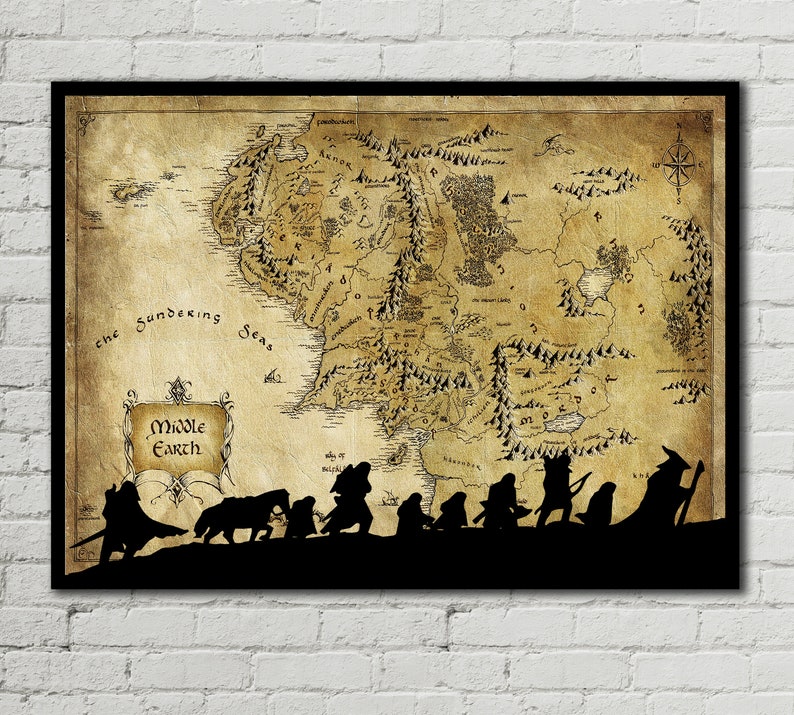 Lord of the Rings Poster Digital Download Printable Art - Etsy