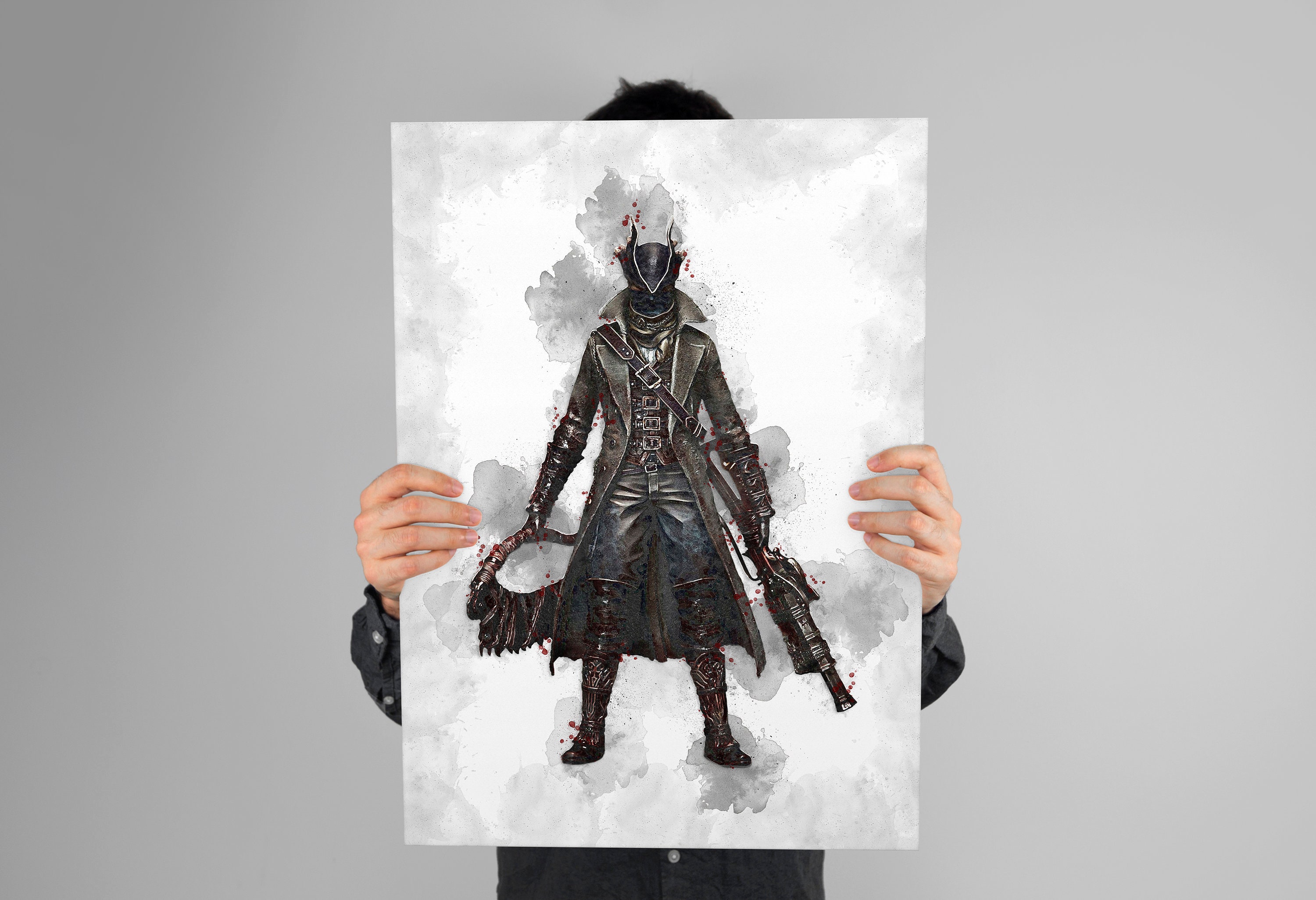 BLOODBORNE POSTER Gaming Poster Watercolor Art Digital - Etsy