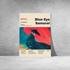 BLUE EYE SAMURAI - Anime Poster - Digital Art - Printable Art - Wall ...