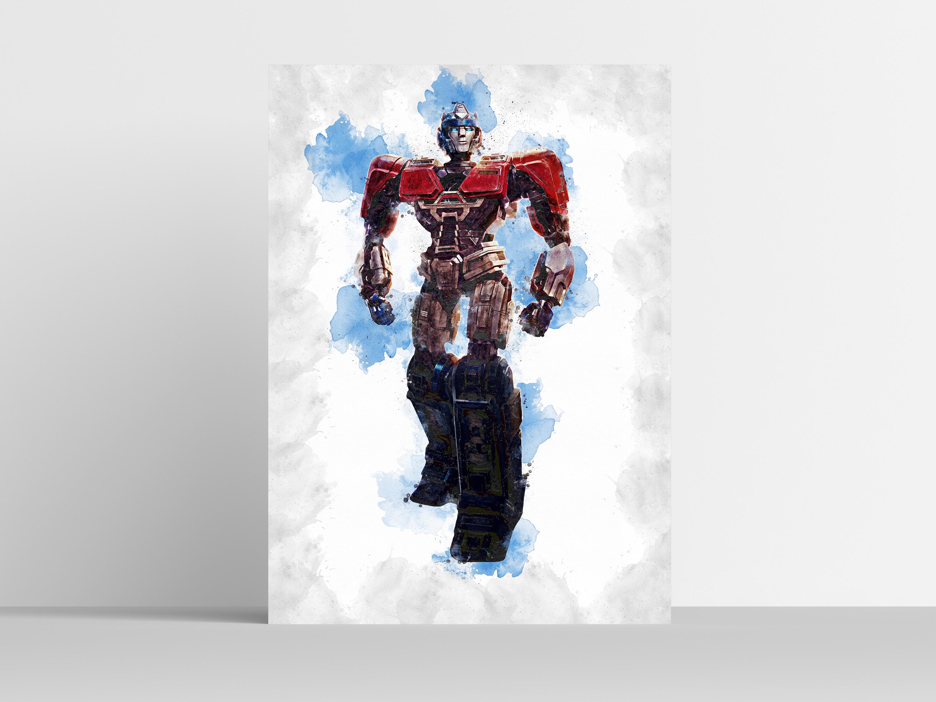 OPTIMUS PRIME POSTER - Transformers One Poster - Watercolor Art ...