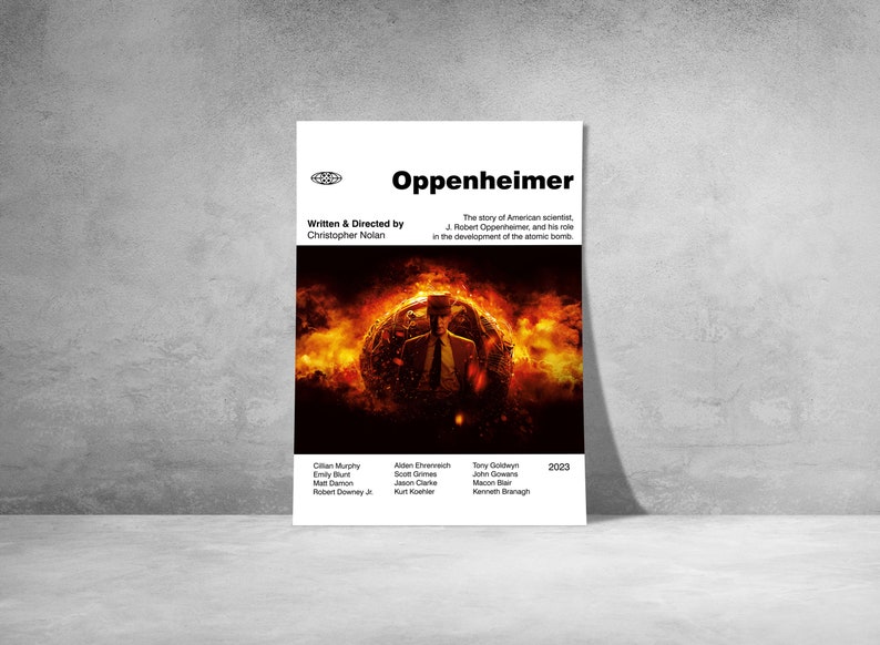 OPPENHEIMER POSTER Movie Poster Printable Art Digital Art Wall Art Mid ...