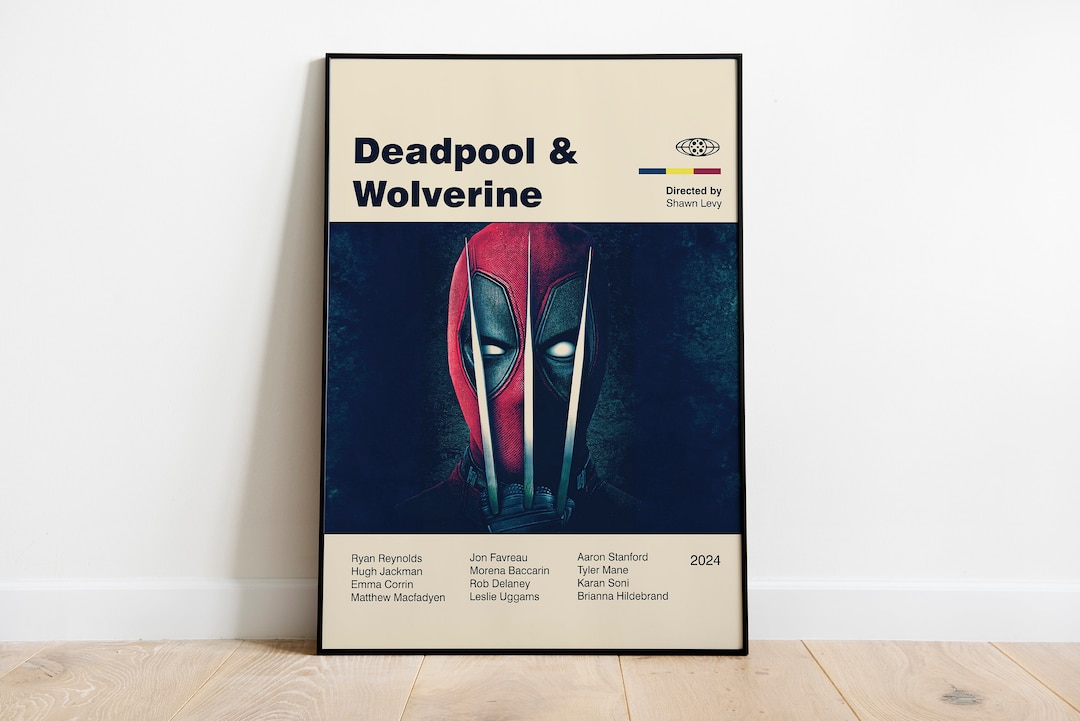 DEADPOOL & WOLVERINE Poster - Marvel Poster - Printable Art - Digital ...