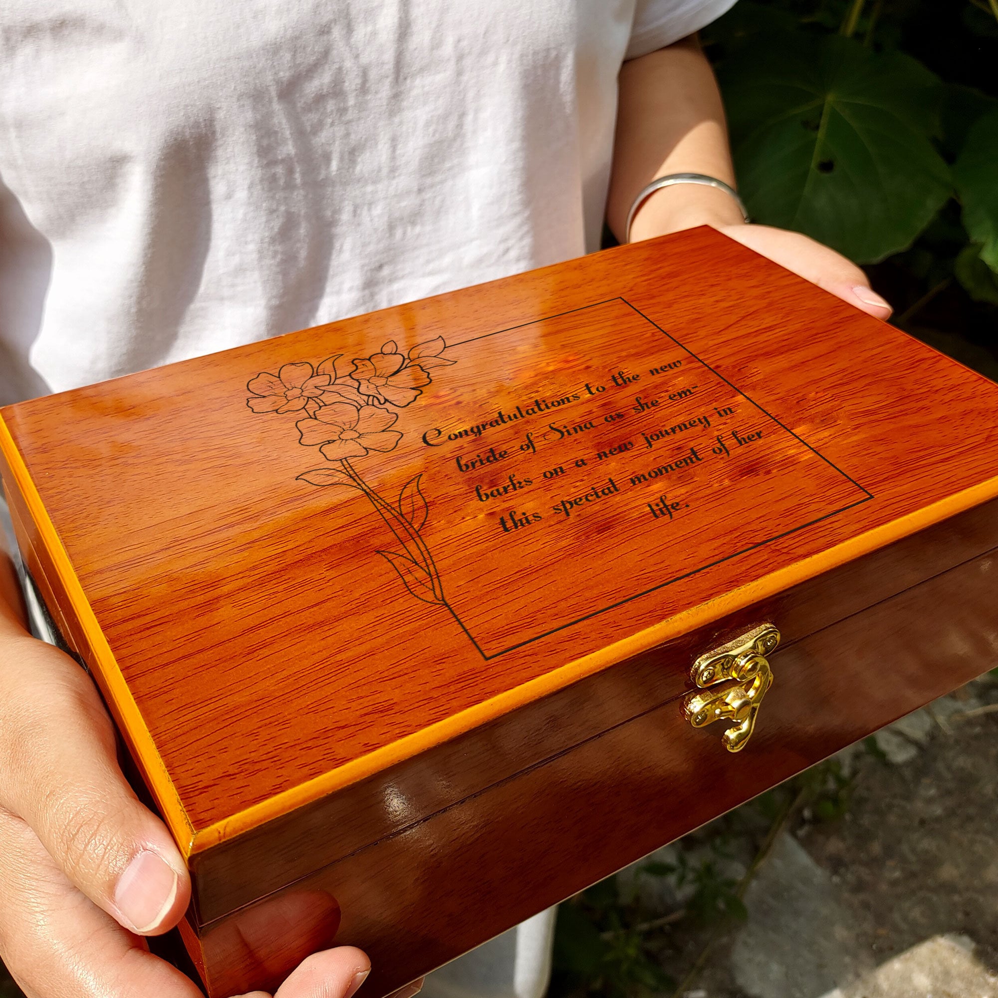Personalized Memory Box,custom Wooden Reminder Box for Friends,birthday ...