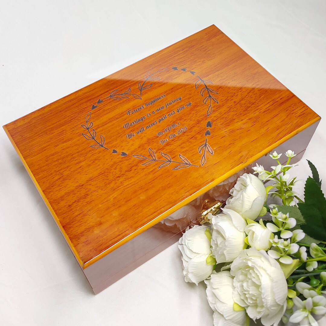 Personalized Memory Box,custom Wooden Reminder Box for Friends,birthday ...